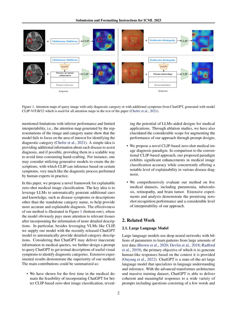 A ChatGPT Aided Explainable Framework for Zero-Shot Medical Image Diagnosis | DeepAI