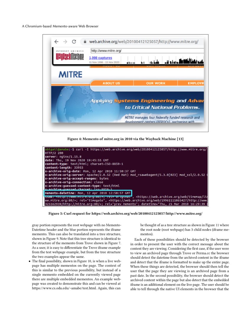 A Chromium-based Memento-aware Web Browser | DeepAI