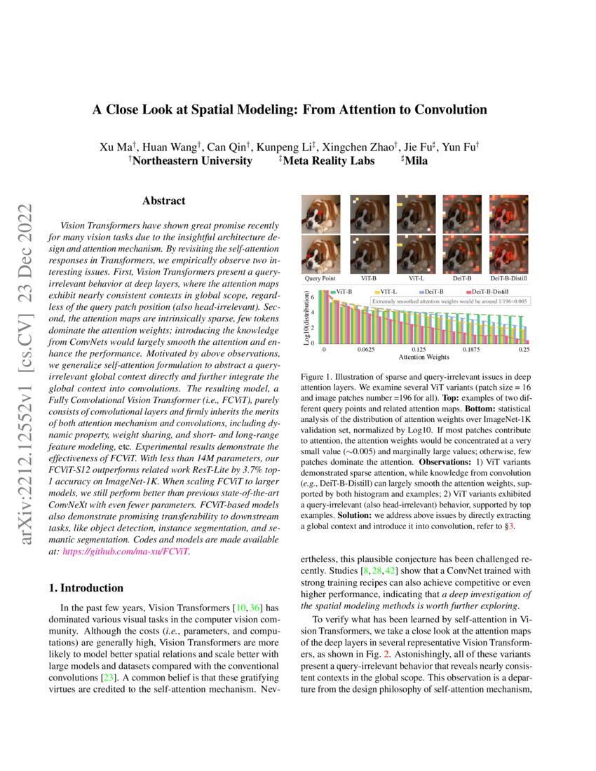 A Close Look At Spatial Modeling From Attention To Convolution Deepai