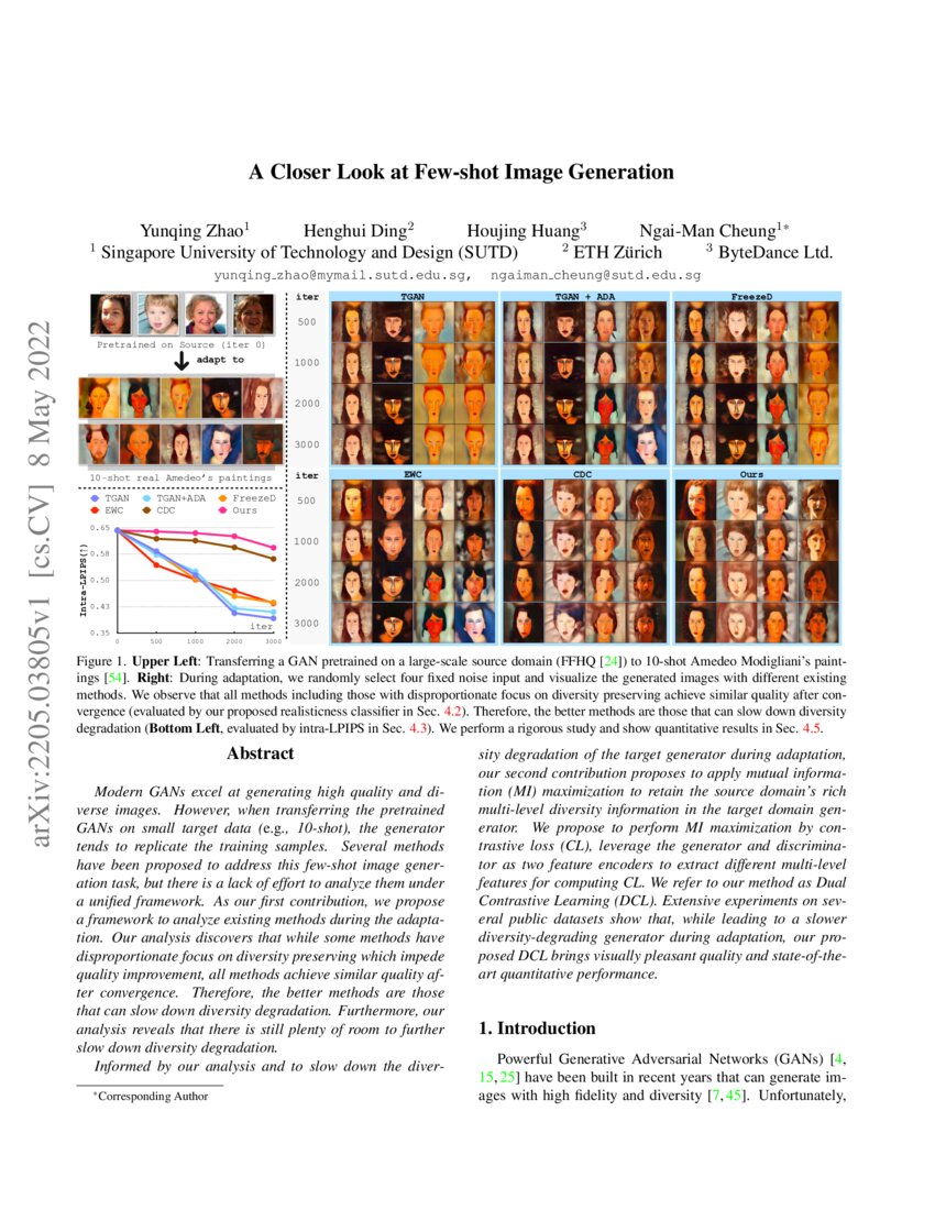 A Closer Look at Few-shot Image Generation | DeepAI