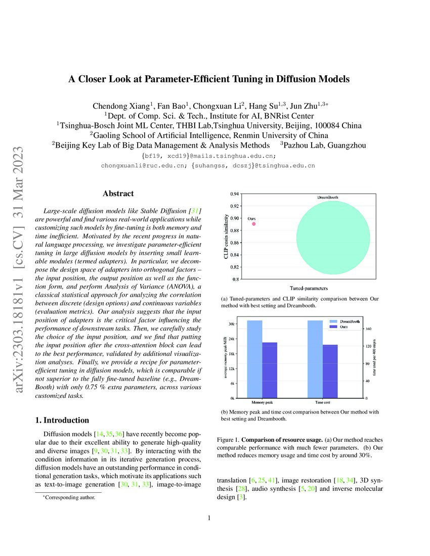 A Closer Look at Parameter-Efficient Tuning in Diffusion Models | DeepAI A Closer Look at Parameter-Efficient Tuning in Diffusion Models | DeepAI