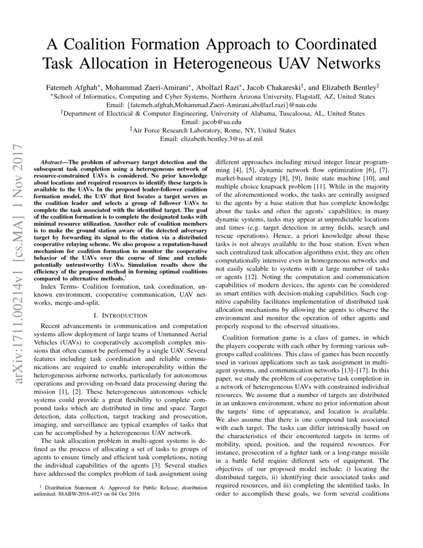 A Coalition Formation Approach to Coordinated Task Allocation in ...