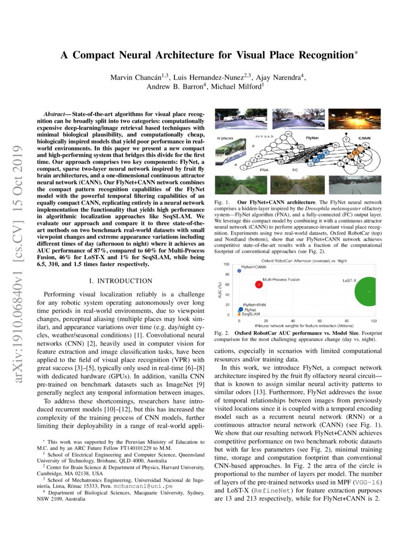 A Compact Neural Architecture for Visual Place Recognition | DeepAI