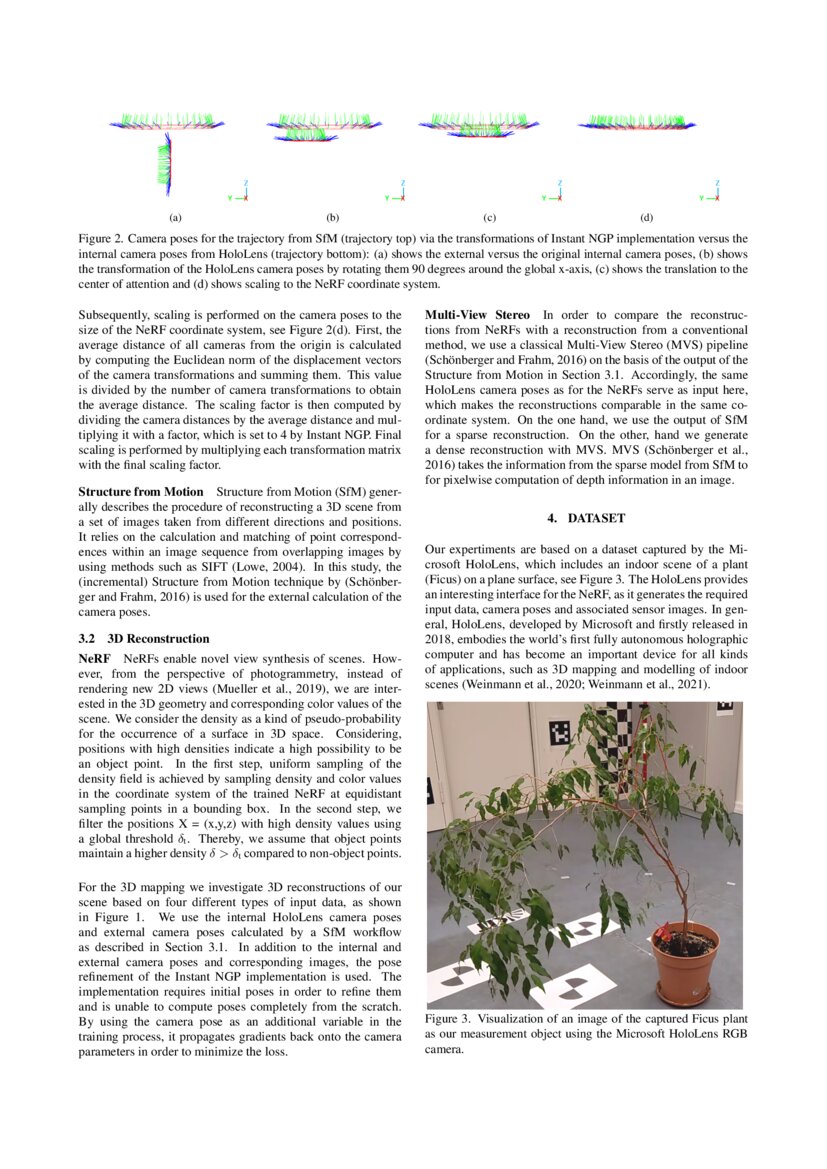 A Comparative Neural Radiance Field Nerf 3d Analysis Of Camera Poses From Hololens 7011