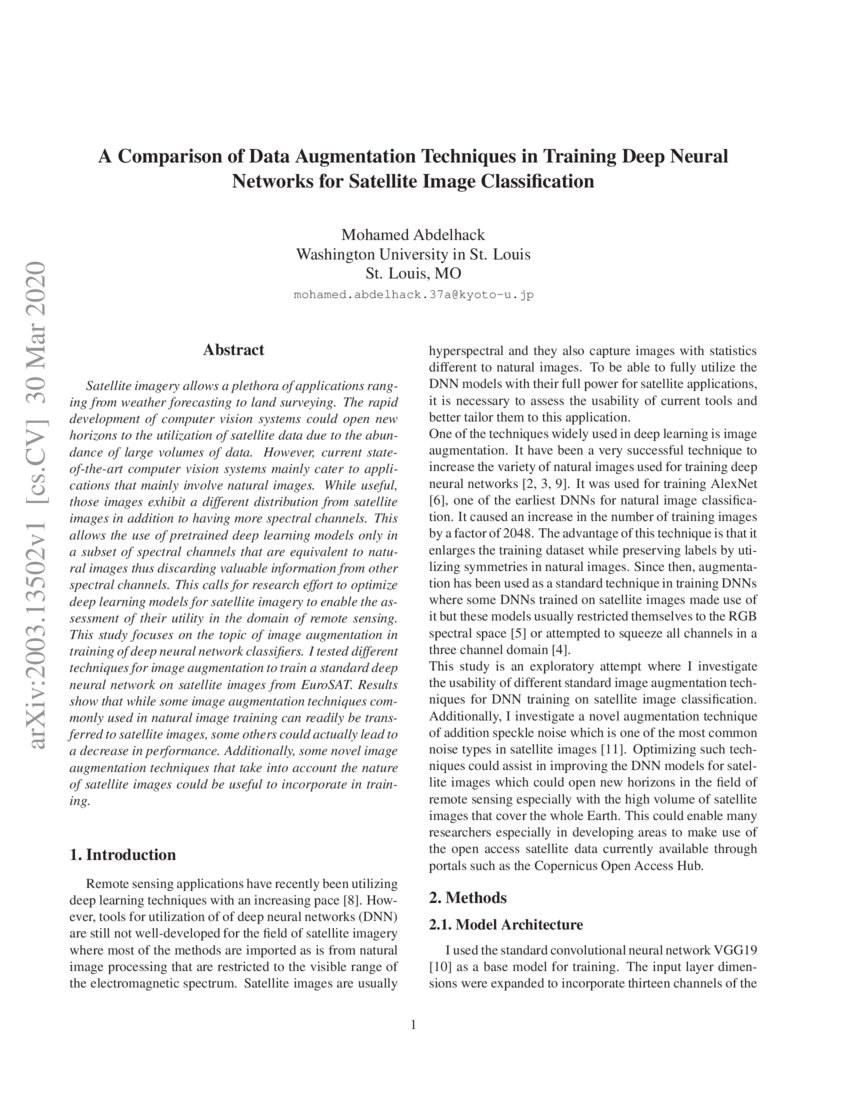 A Comparison Of Data Augmentation Techniques In Training Deep Neural 9724