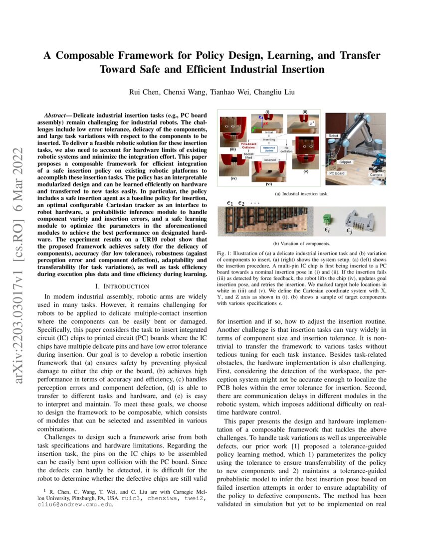 A Composable Framework for Policy Design, Learning, and Transfer Toward ...