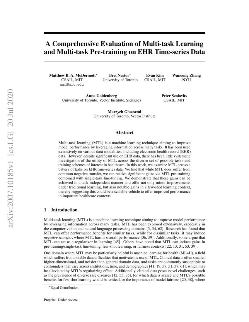 A Comprehensive Evaluation of Multi-task Learning and Multi-task Pre ...