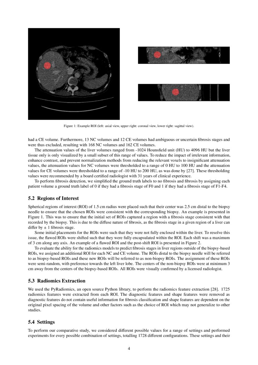 A Comprehensive Study of Radiomics-based Machine Learning for Fibrosis ...
