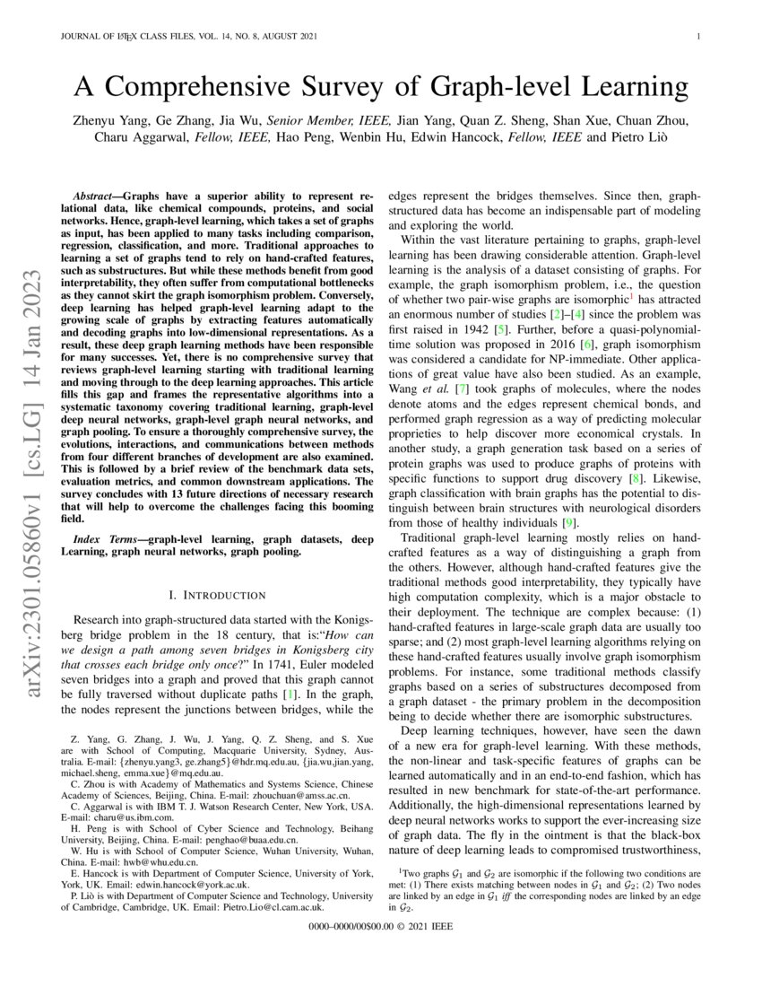 A Comprehensive Survey of Graph-level Learning | DeepAI A Comprehensive Survey of Graph-level Learning | DeepAI