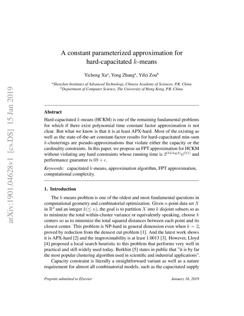 A Constant Parameterized Approximation For Hard Capacitated K Means