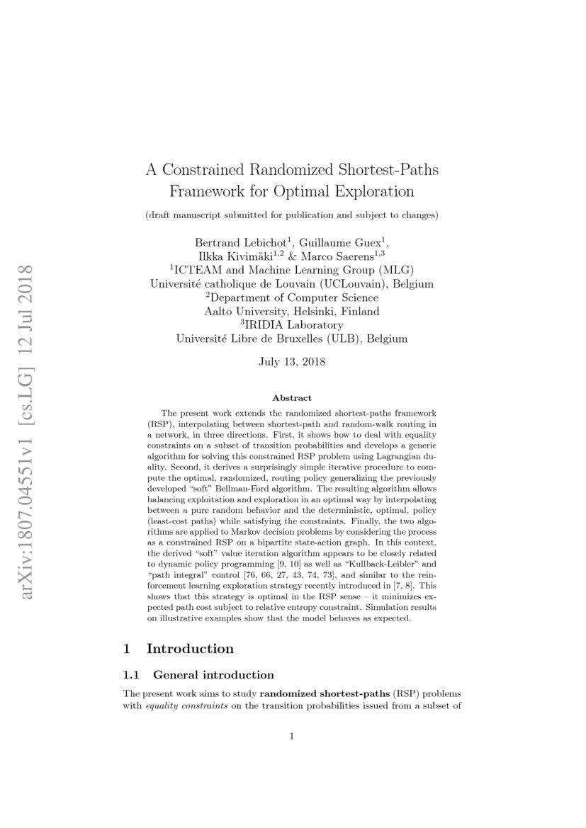 A Constrained Randomized Shortest-Paths Framework for Optimal ...