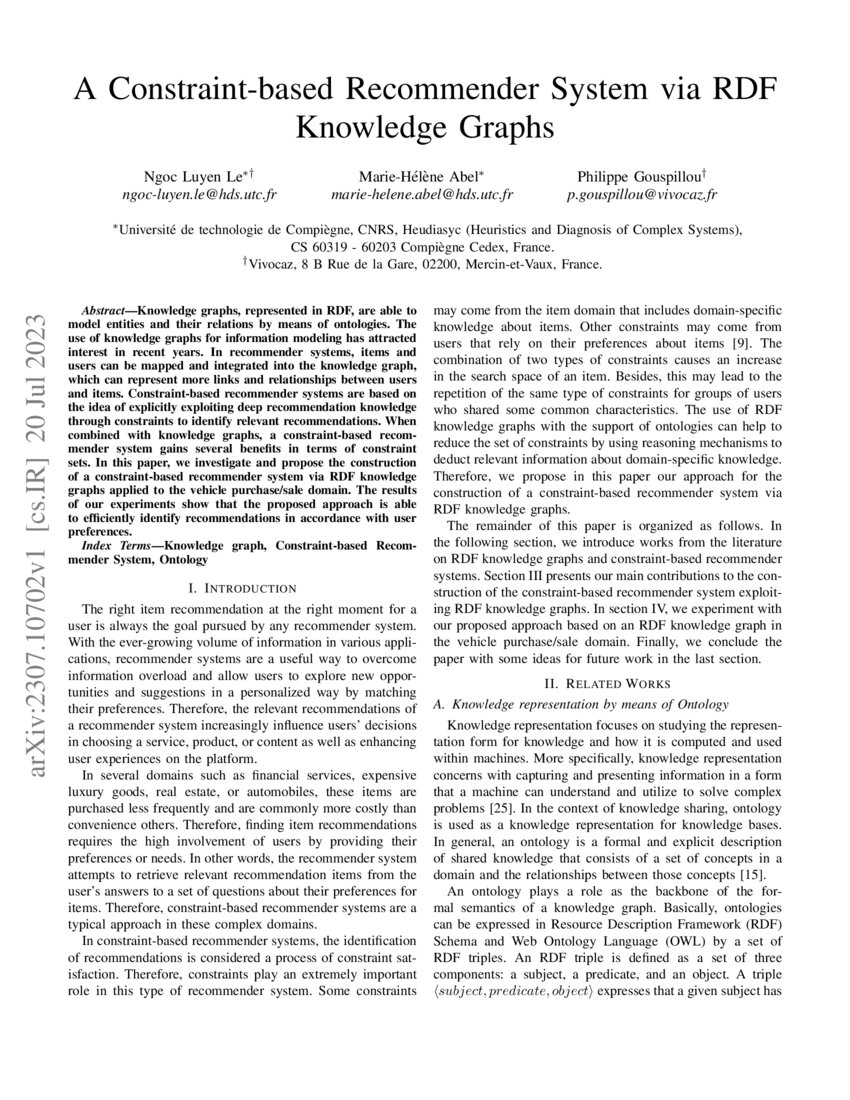 A Constraint-based Recommender System via RDF Knowledge Graphs | DeepAI A Constraint-based Recommender System via RDF Knowledge Graphs | DeepAI