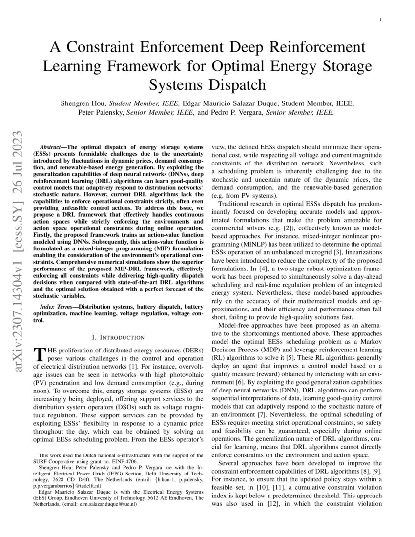 A Constraint Enforcement Deep Reinforcement Learning Framework For Optimal Energy Storage