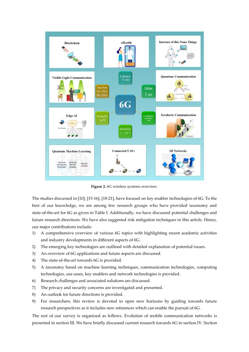 A Contemporary Survey on 6G Wireless Networks: Potentials, Recent Advances, Technical Challenges ...
