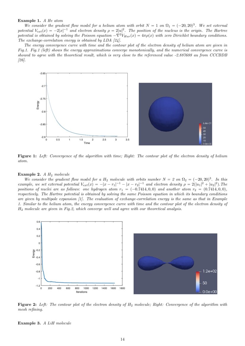 A convergence analysis of a structure-preserving gradient flow method for the all-electron Kohn ...