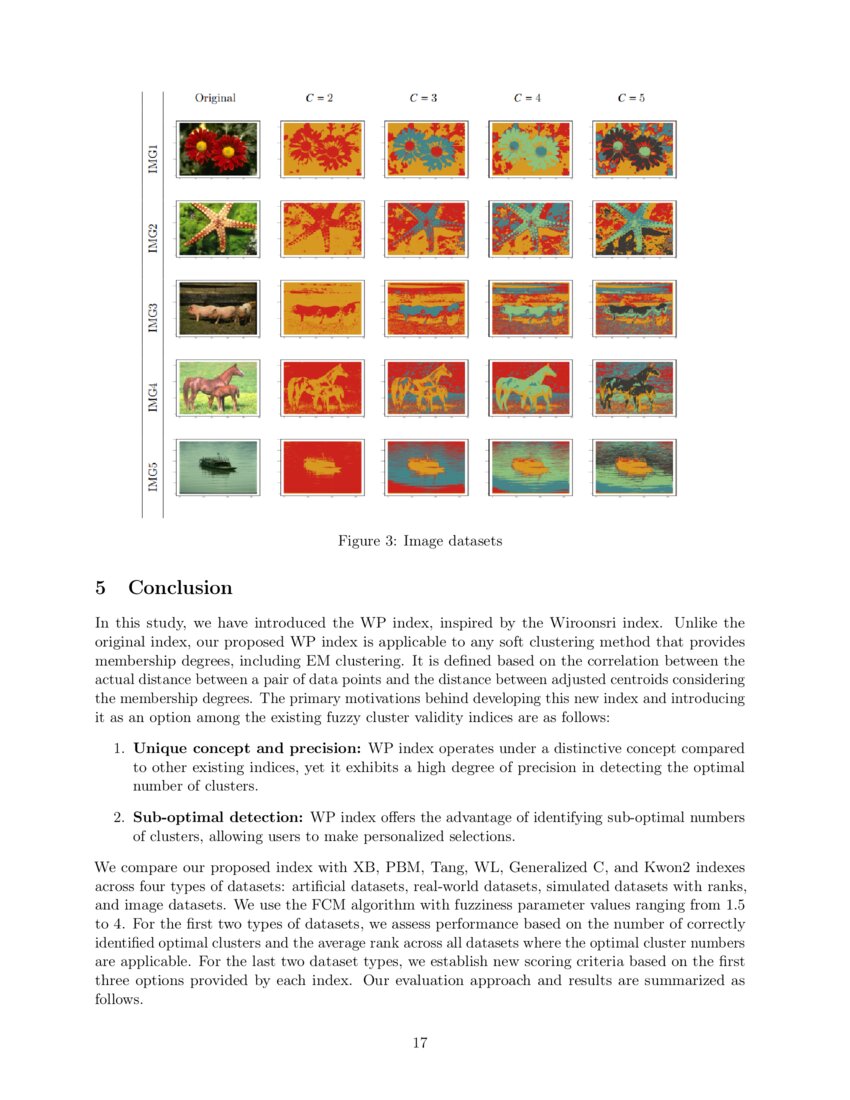 A Correlation Based Fuzzy Cluster Validity Index With Secondary Options Detector Deepai 1133