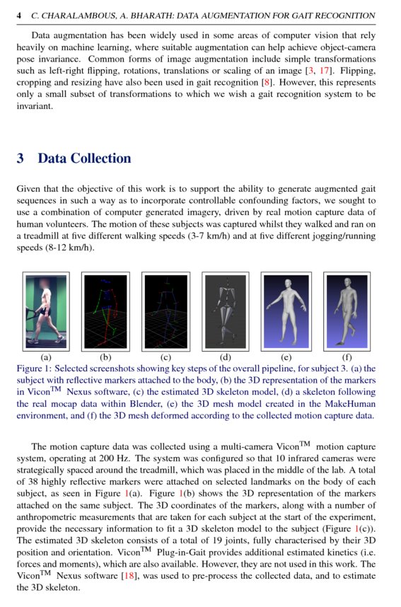 A Data Augmentation Methodology For Training Machine Deep Learning Gait Recognition Algorithms