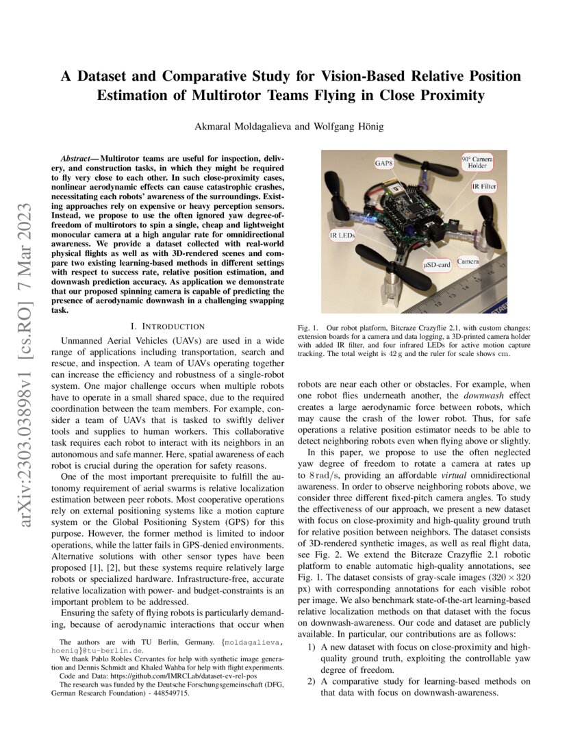 A Dataset and Comparative Study for Vision-Based Relative Position Estimation of Multirotor ...