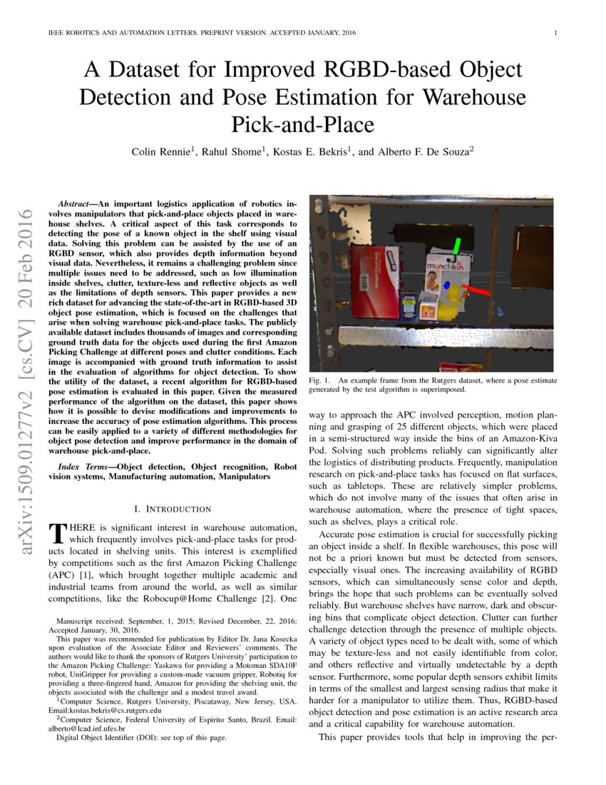 A Dataset For Improved Rgbd Based Object Detection And Pose Estimation For Warehouse Pick And 2857