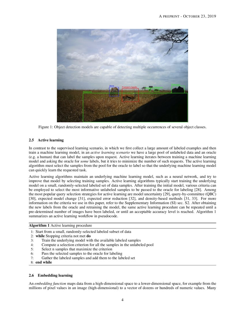 A Deep Active Learning System For Species Identification And Counting In Camera Trap Images Deepai