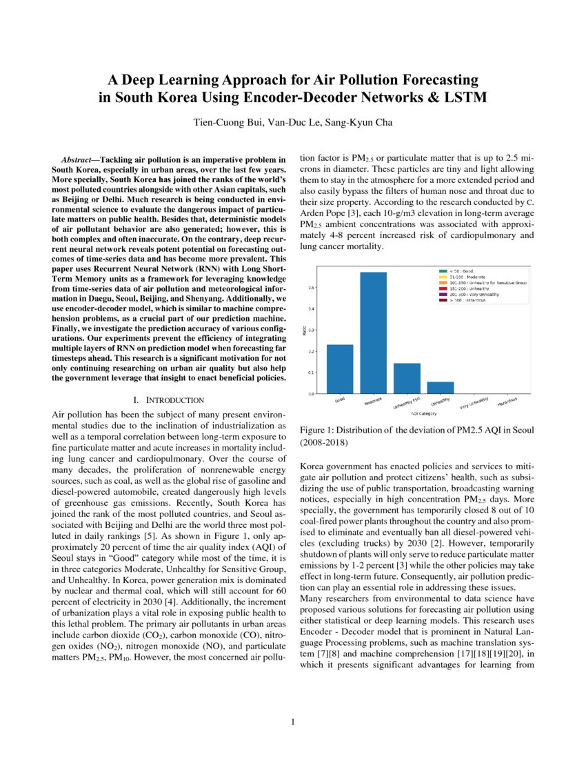 A Deep Learning Approach for Air Pollution Forecasting in South Korea Using Encoder-Decoder ...