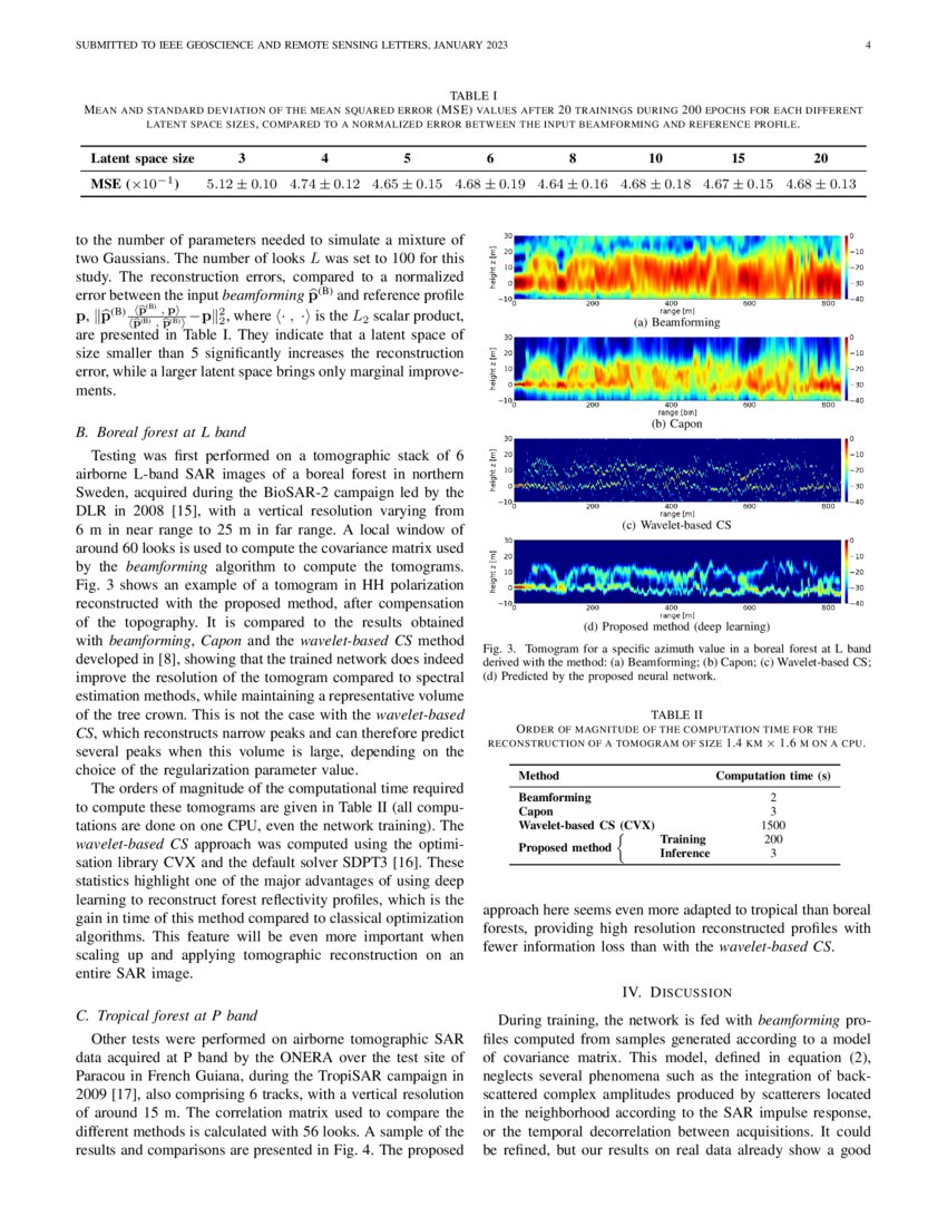 A Deep Learning Approach For Sar Tomographic Imaging Of Forested Areas Deepai