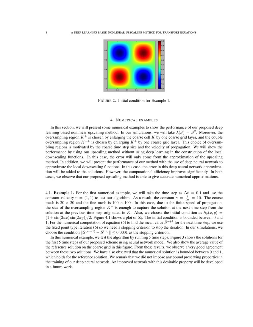 A deep learning based nonlinear upscaling method for transport ...