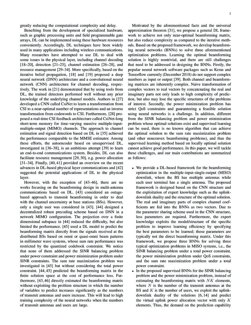 A Deep Learning Framework for Optimization of MISO Downlink Beamforming ...