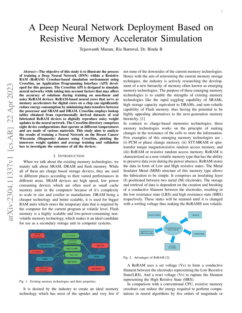 A Deep Neural Network Deployment Based On Resistive Memory Accelerator
