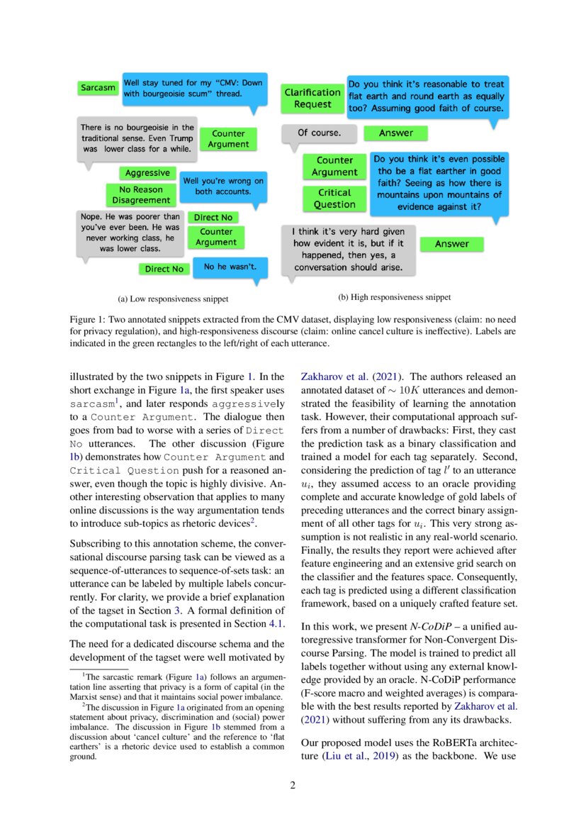 A Deeper Autoregressive Approach To Non Convergent Discourse Parsing Deepai