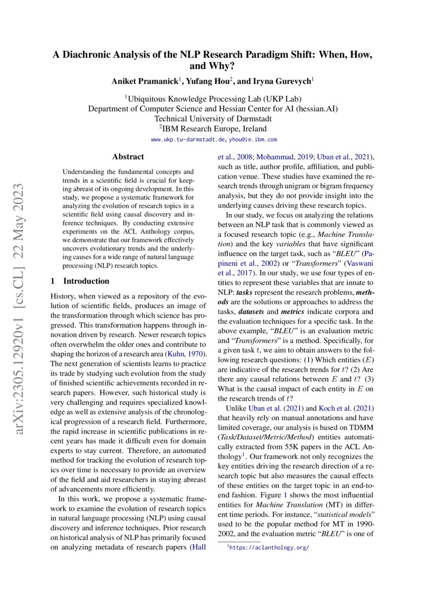 A Diachronic Analysis of the NLP Research Paradigm Shift: When, How, and Why? | DeepAI