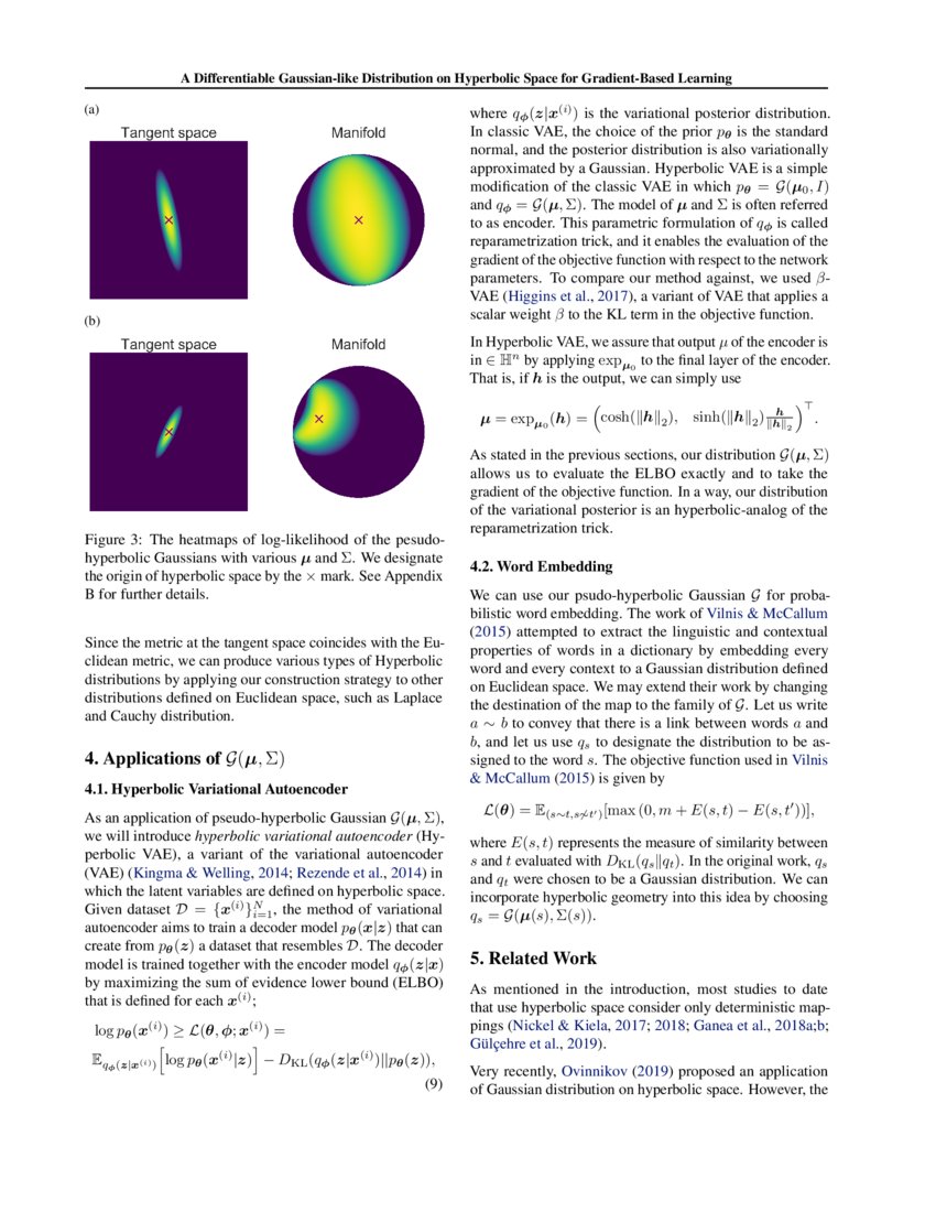 A Differentiable Gaussian-like Distribution on Hyperbolic Space for Gradient-Based Learning | DeepAI