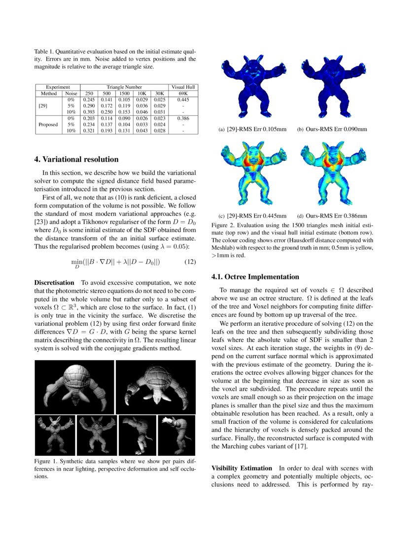 A Differential Volumetric Approach To Multi View Photometric Stereo Deepai