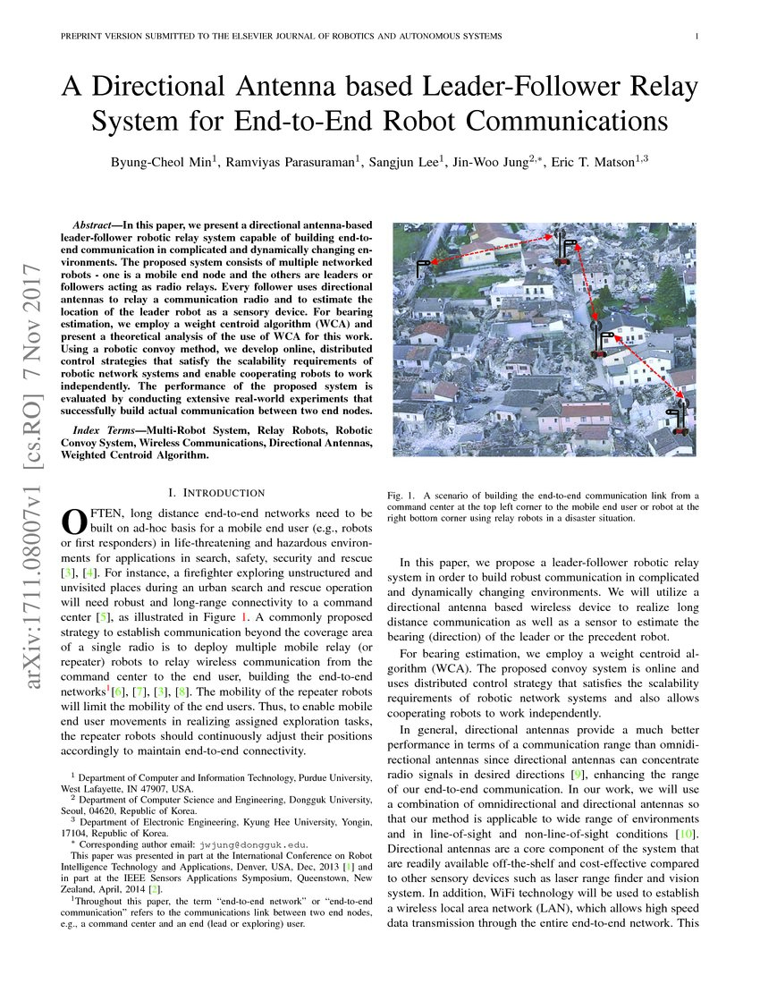 A Directional Antenna based Leader-Follower Relay System for End-to-End ...