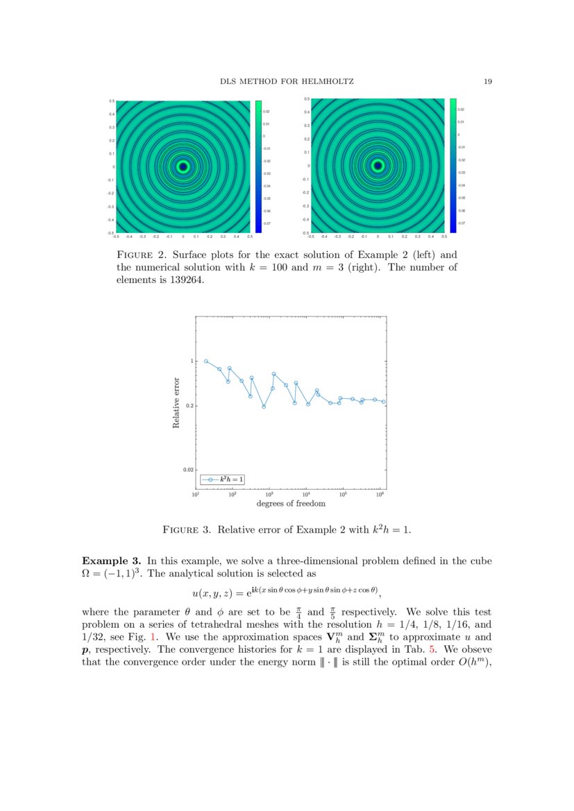 A discontinuous least squares finite element method for Helmholtz ...