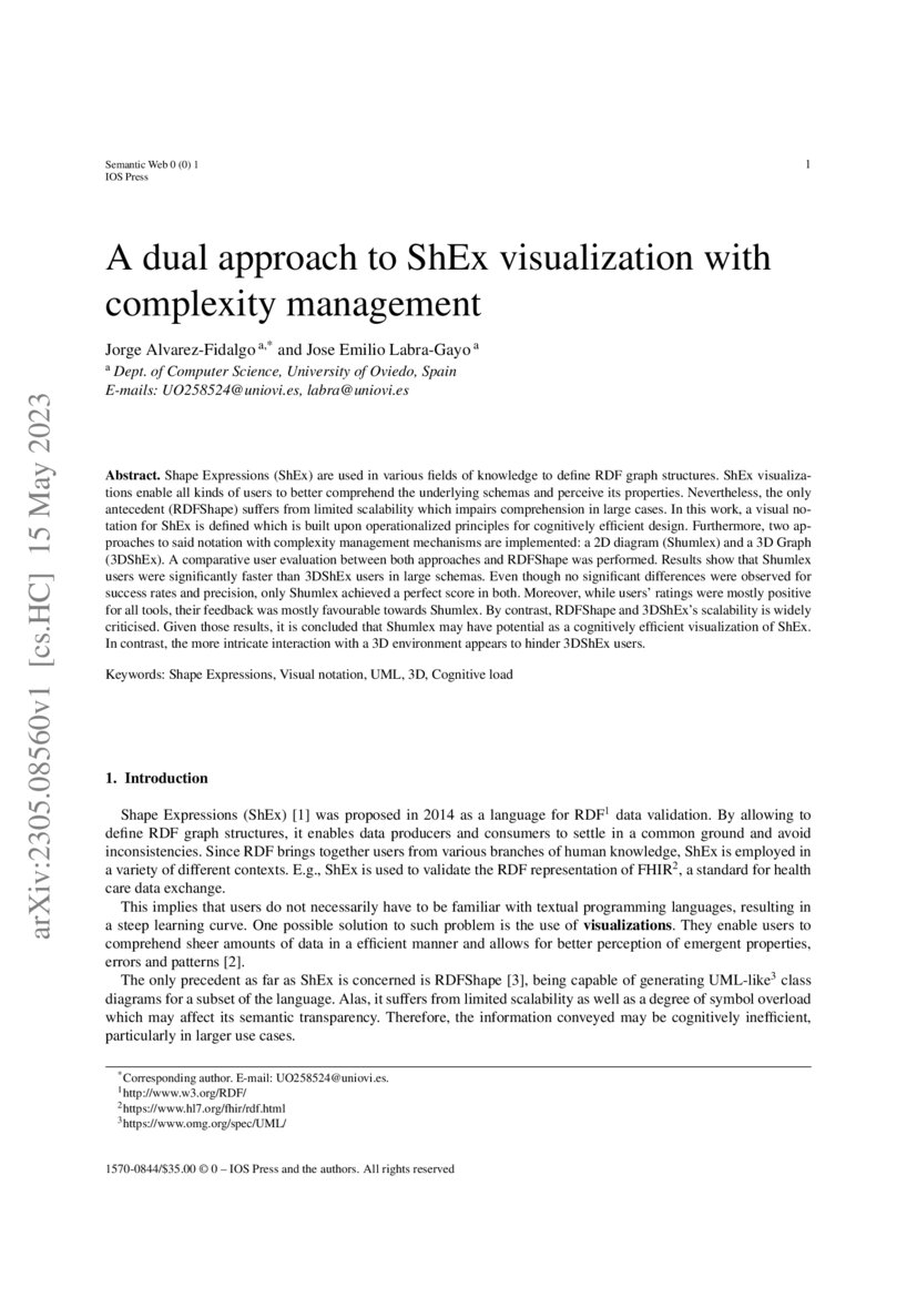 A Dual Approach To Shex Visualization With Complexity Management Deepai