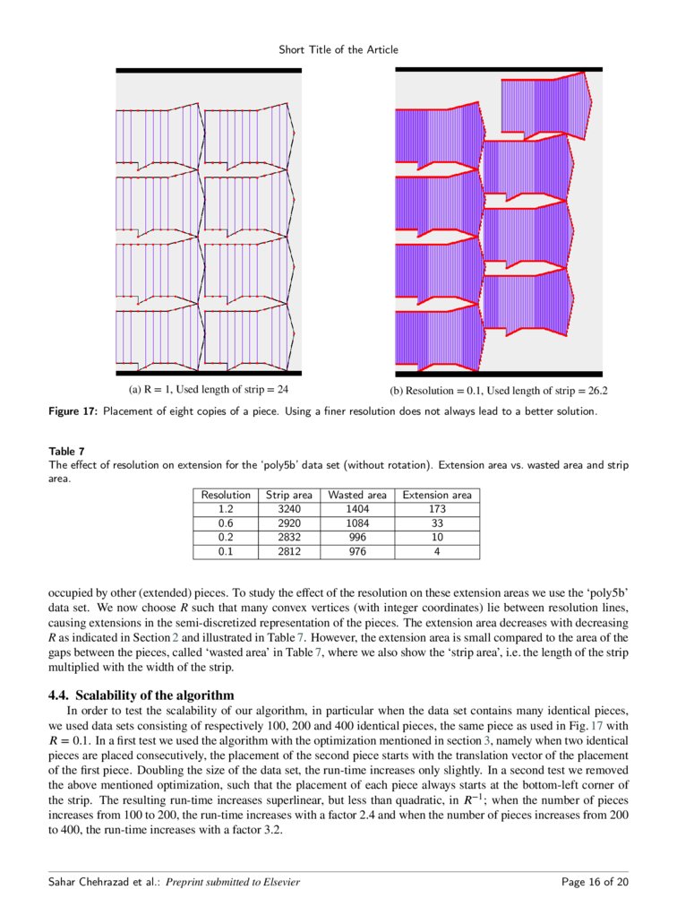 A Fast And Scalable Bottom Left Fill Algorithm To Solve Nesting Problems Using A Semi Discrete
