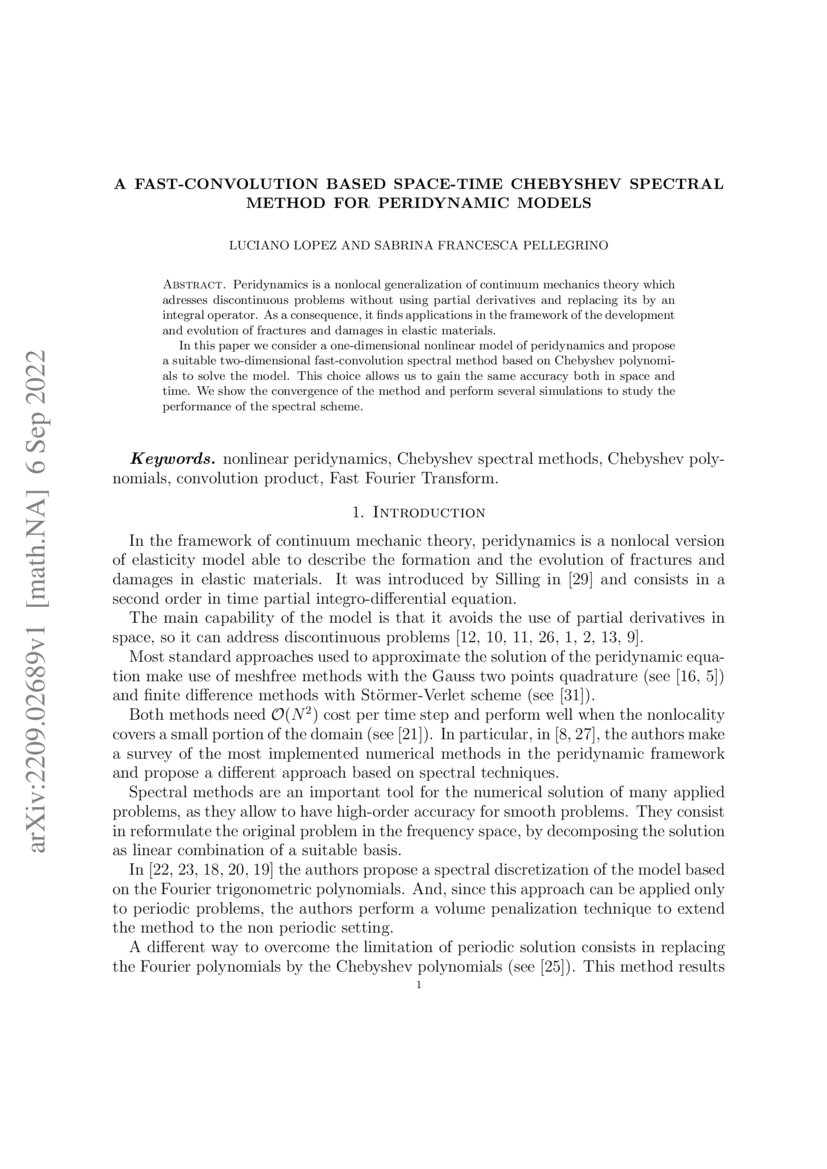 A Fast Convolution Based Space Time Chebyshev Spectral Method For