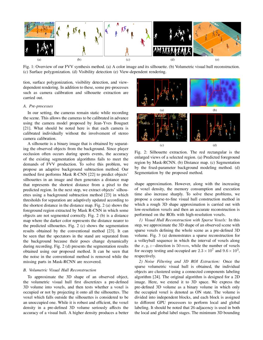A Fast Free-viewpoint Video Synthesis Algorithm for Sports Scenes | DeepAI