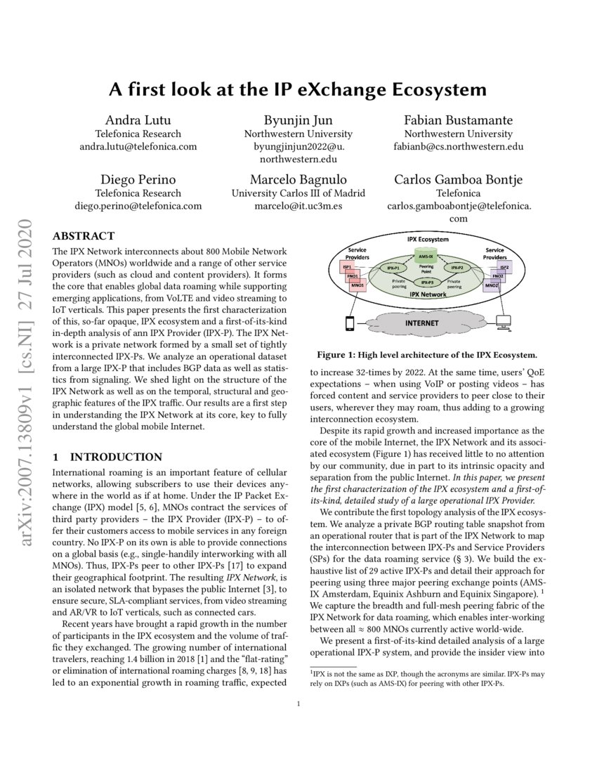A first look at the IP eXchange Ecosystem | DeepAI