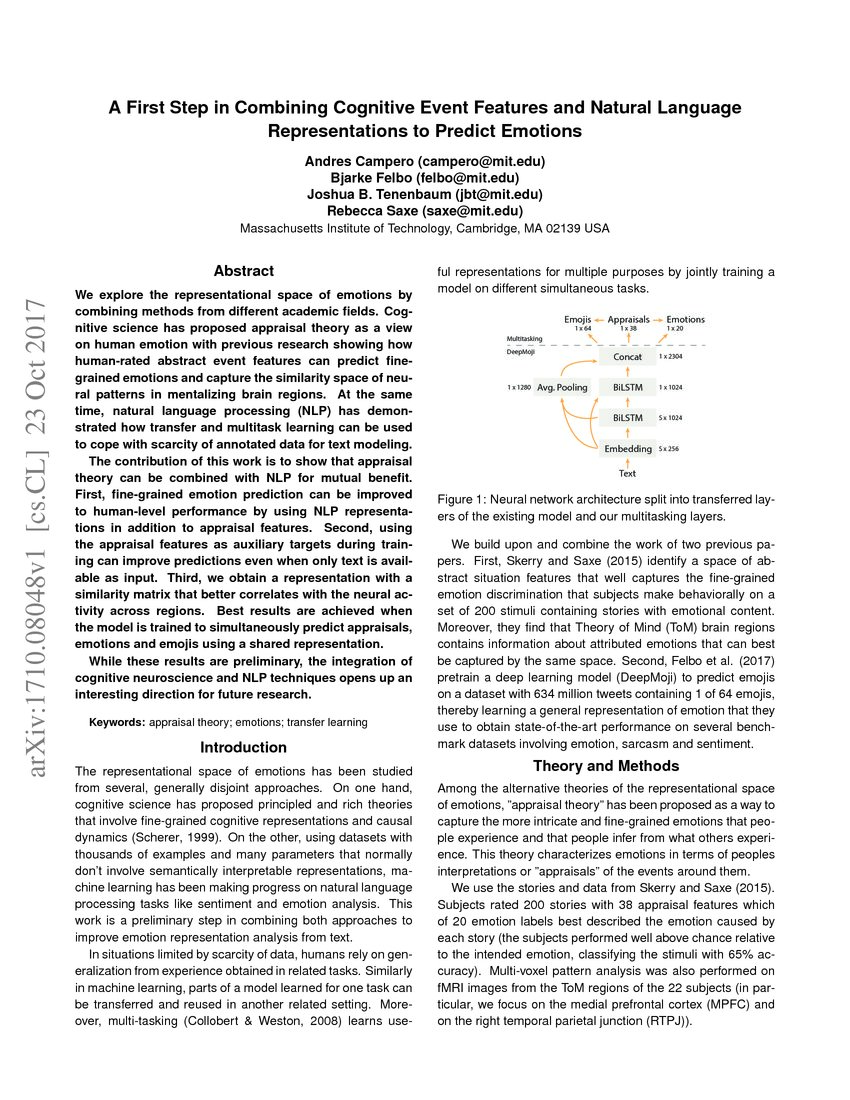 A First Step in Combining Cognitive Event Features and Natural Language ...