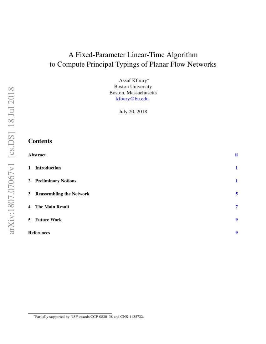 A Fixed Parameter Linear Time Algorithm To Compute Principal Typings Of