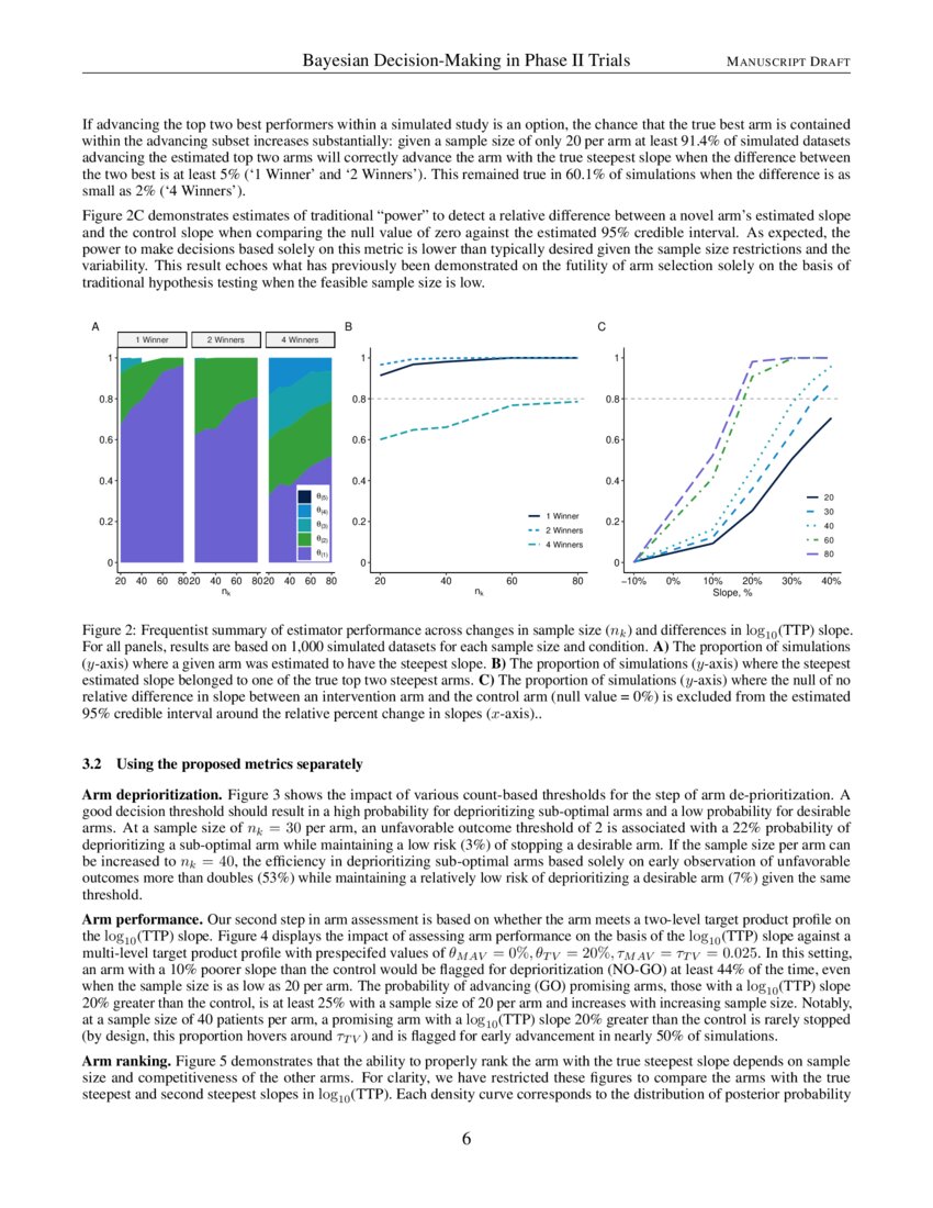 A Flexible Multi-Metric Bayesian Framework for Decision-Making in Phase II Multi-Arm Multi-Stage ...