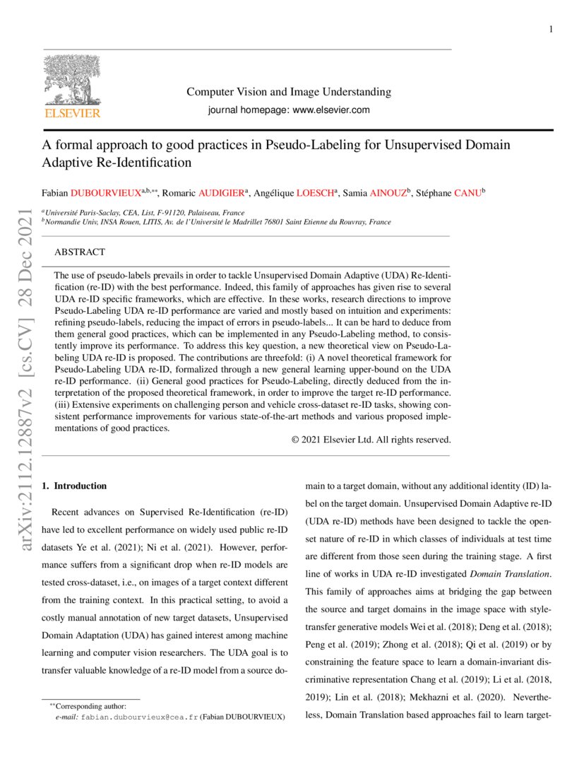 A Formal Approach To Good Practices In Pseudo Labeling For Unsupervised Domain Adaptive Re