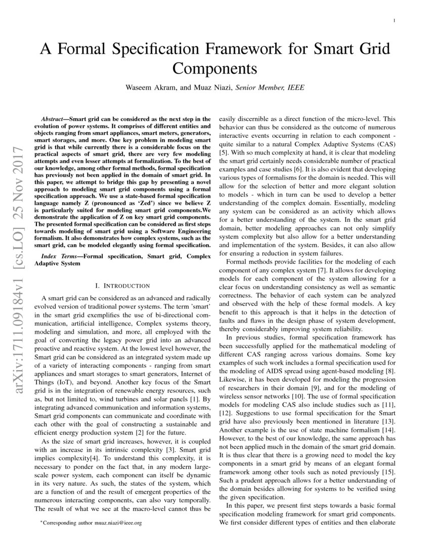 A Formal Specification Framework For Smart Grid Components Deepai 0834