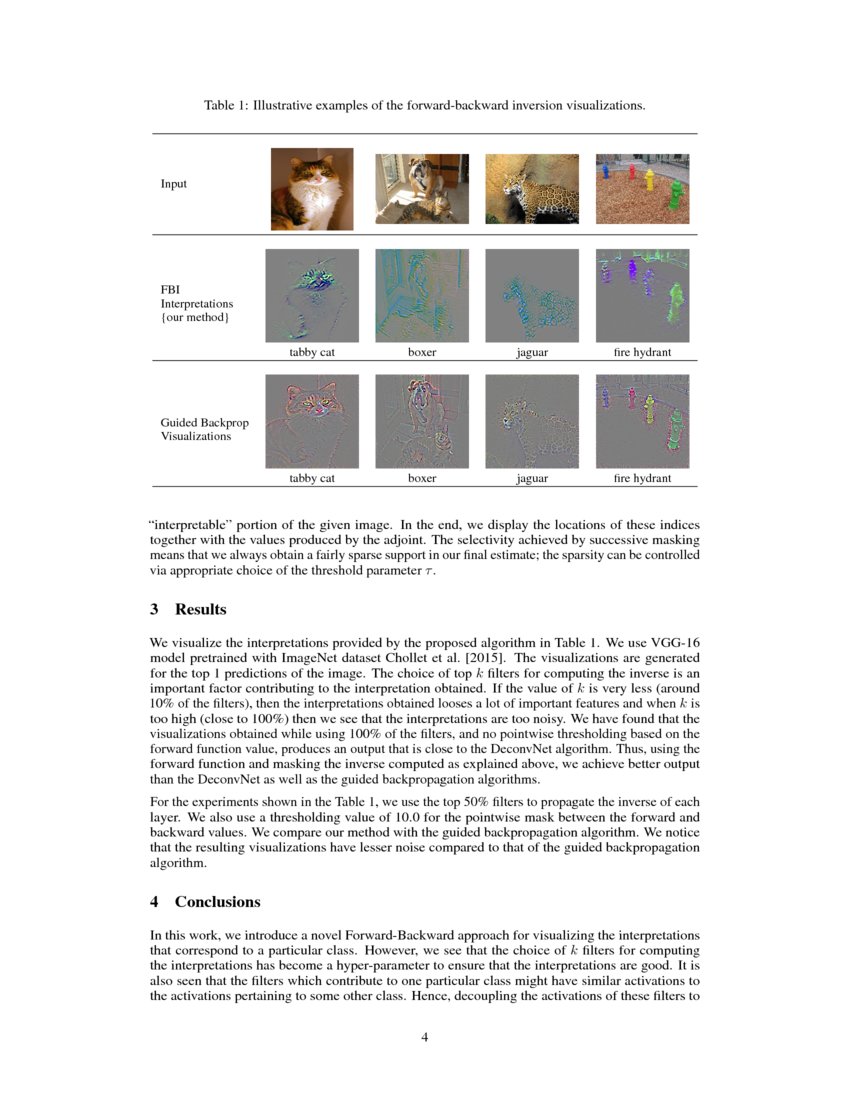 A Forward Backward Approach For Visualizing Information Flow In Deep Networks Deepai