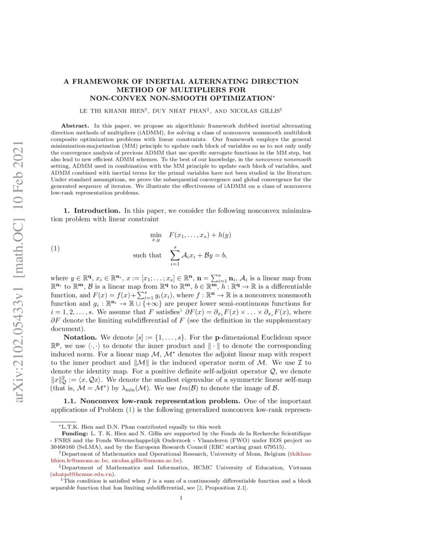 A Framework Of Inertial Alternating Direction Method Of Multipliers For Non Convex Non Smooth