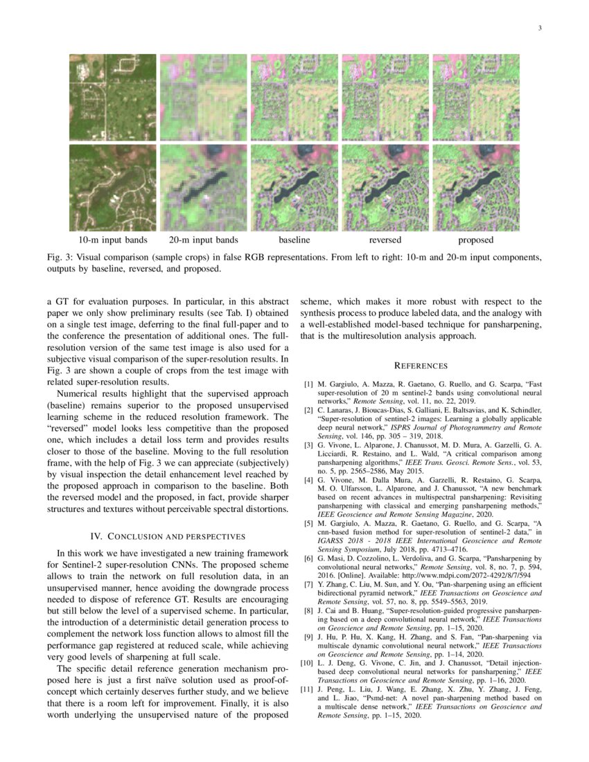 A full-resolution training framework for Sentinel-2 image fusion | DeepAI