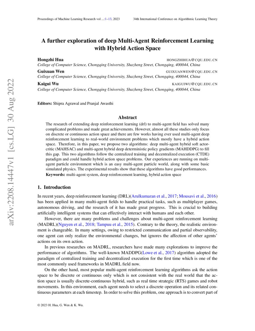A Further Exploration Of Deep Multi Agent Reinforcement Learning With