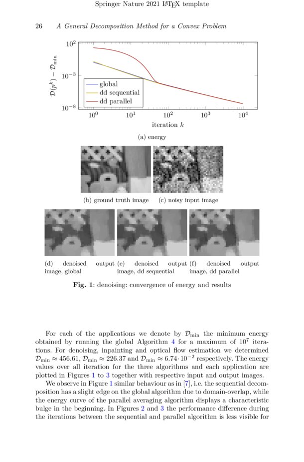 A General Decomposition Method For A Convex Problem Related To Total